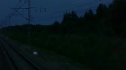 View From Train Window Night Stock Footage ~ Royalty Free Stock Videos ...