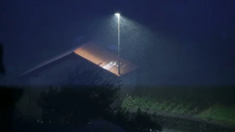 A night view of water and wind during a ... | Stock Video | Pond5