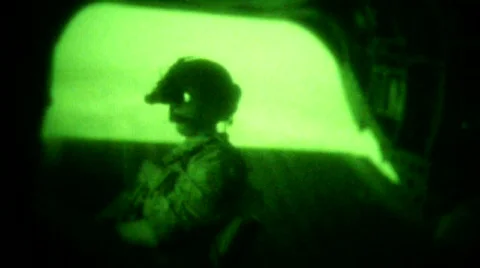 Night Vision Soldiers Desert Stock Video Footage | Royalty Free Night ...
