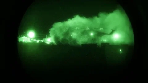 Night Vision Soldiers Desert Stock Video Footage | Royalty Free Night ...