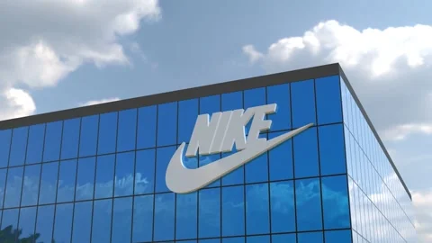 Nike Editorial Use Only 4K Logo on Busin... | Stock Video | Pond5
