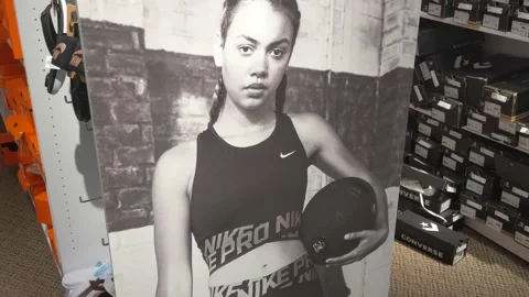 Nike Pro Advertisement Poster - Shoe Ais... | Stock Video | Pond5