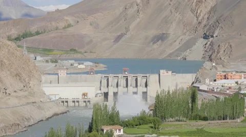 Nimoo Bazgo Hydroelectric Plant,Alchi,La... | Stock Video | Pond5