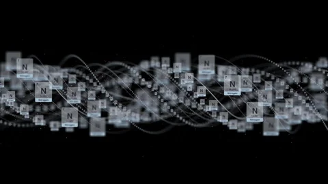 NITROGEN MOLECULE, Animation, Rendering,... | Stock Video | Pond5