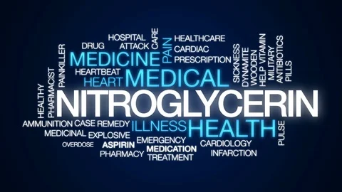 Nitroglycerin animated word cloud, text ... | Stock Video | Pond5