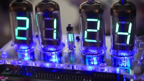 Nixie Clock Tubes Stock Videos – Royalty-Free HD & 4K Videos