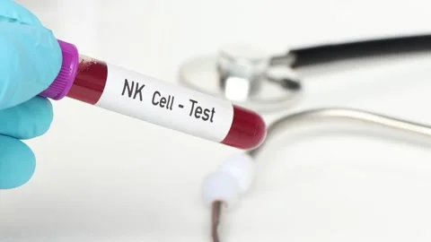 NK Cell test, blood sample to analyze in... | Stock Video | Pond5