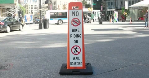 Riding Bike Sign Stock Videos – Royalty-Free HD & 4K Videos