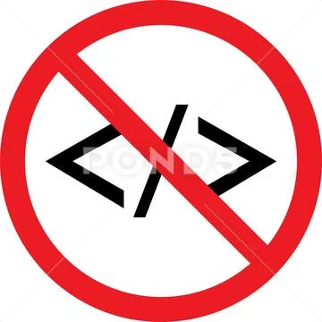 No code automation sign. ~ Clip Art ~ Download #245451059