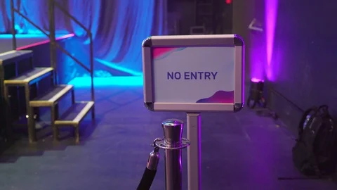 The No Entry signage on the front of the... | Stock Video | Pond5