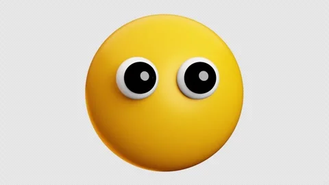 No expression face emoji, 3d emoticon an... | Stock Video | Pond5