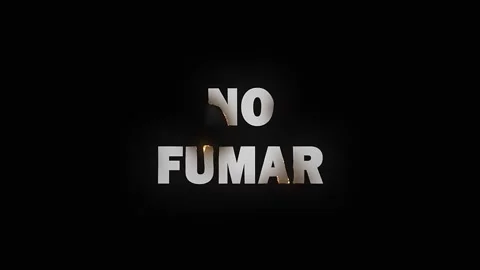No Fumar Letrero Animado Prohibido Fumar... | Stock Video | Pond5