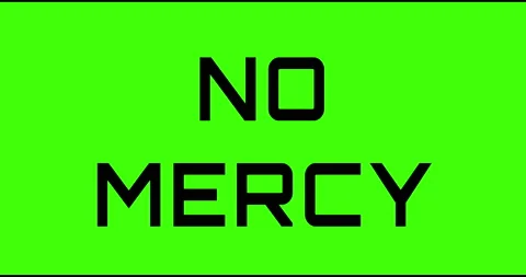 No mercy text green screen, masked glitc... | Stock Video | Pond5