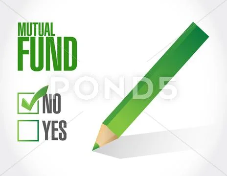 No mutual fund check mark illustration ~ Clip Art #47874907