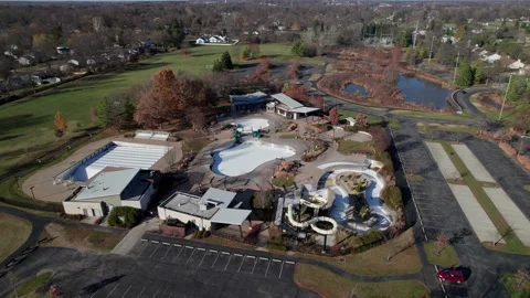 No people at empty water park pools and ... | Stock Video | Pond5