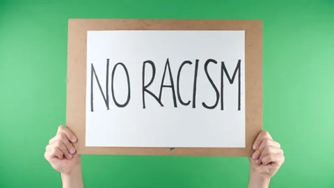 no racism poster slogan | Stock Video | Pond5
