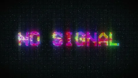 No Signal digital background in VHS glit... | Stock Video | Pond5