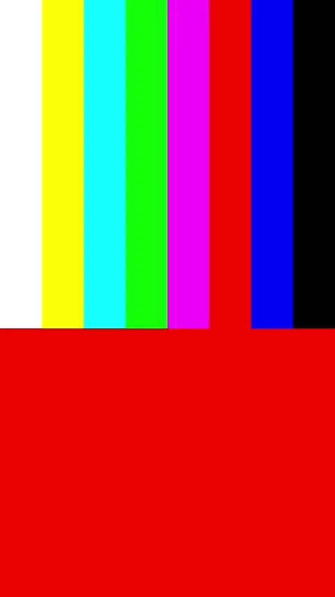 No Signal PAL Red Test Screen with Verti... | Stock Video | Pond5