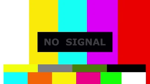 No Signal - TV Screen Test animated on t... | Stock Video | Pond5