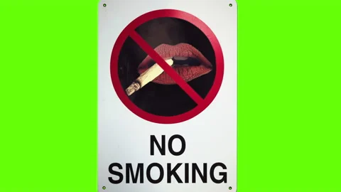 No Smoking Sign Female Mouth Smoke Cigar... | Stock Video | Pond5