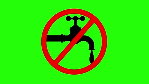 No Tap Water Icon. No Water Symbol Anima... | Stock Video | Pond5