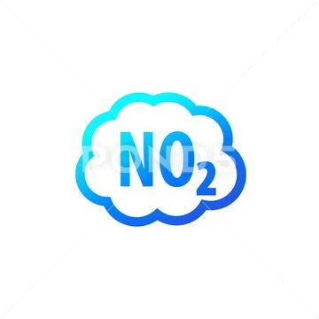 NO2 icon, nitrogen dioxide gas: Royalty Free #221999018