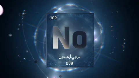Nobelium as Element 102 of the Periodic ... | Stock Video | Pond5