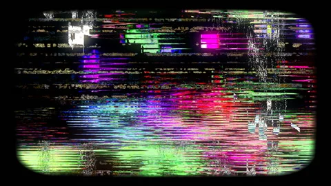 Noise Tv Screen Vhs Waves Damage Distort... | Stock Video | Pond5