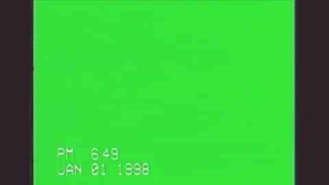 noisey old screen green monitor aged cla... | Stock Video | Pond5