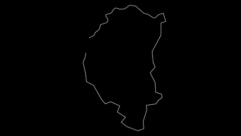 North Backa district map of Serbia outli... | Stock Video | Pond5