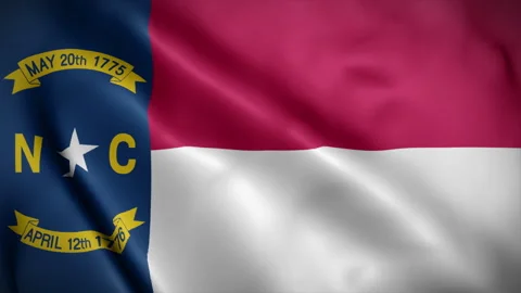 North Carolina flag background realistic... | Stock Video | Pond5