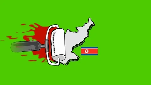 North Korea - Hand-Drawn Animation - scr... | Stock Video | Pond5