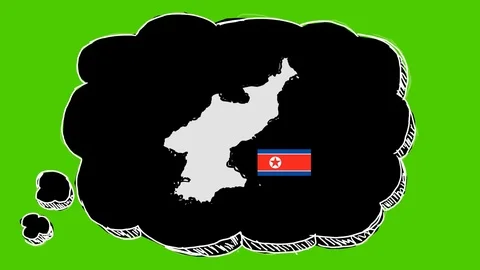 North Korea - Hand-Drawn Animation - thi... | Stock Video | Pond5