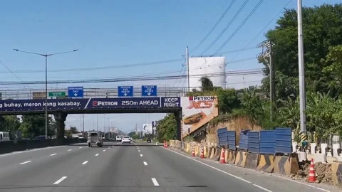 North Luzon Expressway Highway Traffic i... | Stock Video | Pond5