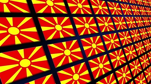 North Macedonia Flag Animated Background... | Stock Video | Pond5
