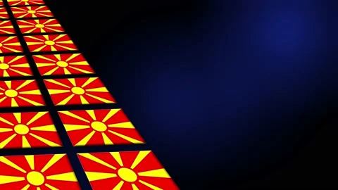 North Macedonia Flag Animated Background... | Stock Video | Pond5