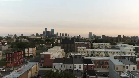 North Philadelphia drone launching from ... | Stock Video | Pond5