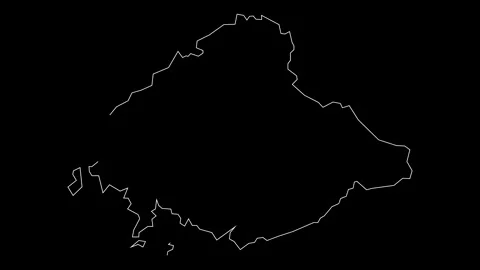 North Pyongan province map of North Kore... | Stock Video | Pond5