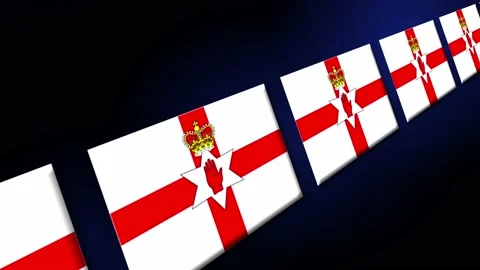 Northern Ireland Flag Animated Backgroun... | Stock Video | Pond5