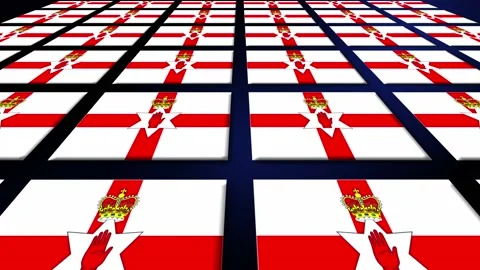 Northern Ireland Flag Animated Backgroun... | Stock Video | Pond5