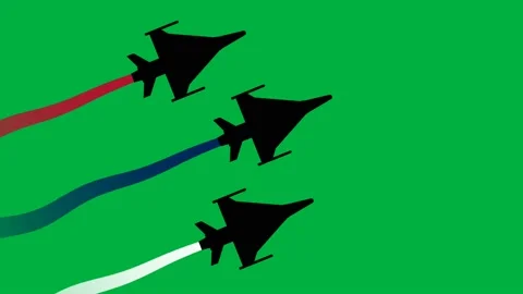 Norway fighter jet animation on green sc... | Stock Video | Pond5