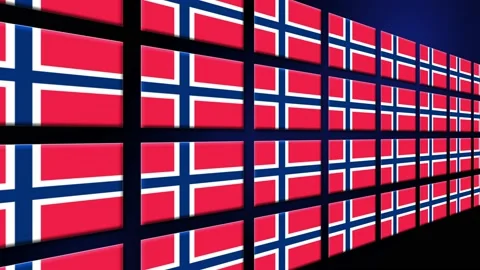 Norway Flag Animated Background 3d Anima... | Stock Video | Pond5