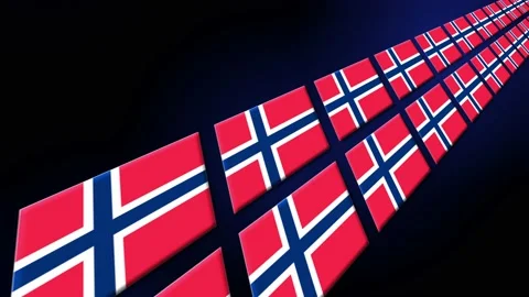 Norway Flag Animated Background 3d Anima... | Stock Video | Pond5