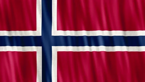 Norway National Flag. Seamless loop anim... | Stock Video | Pond5