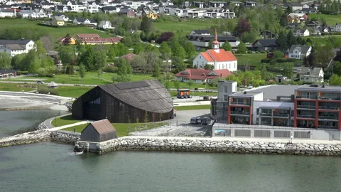 Norway, Nordfjord, Nordfjordeid Sagastad... | Stock Video | Pond5