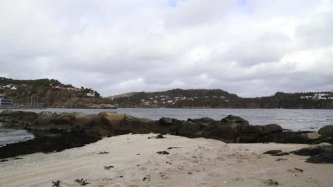 Norway Time Lapse Beach Sand Clouds Ligh... | Stock Video | Pond5