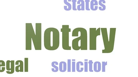 Notary Word Cloud Animated Isolated On W... | Stock Video | Pond5