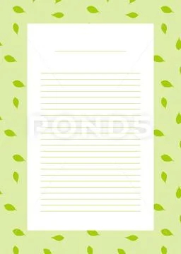 Note template page with lines, natural background.: Royalty Free #250650318