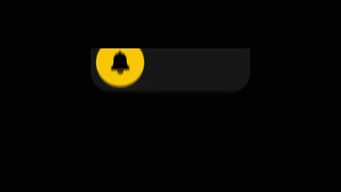 Notification Bell Bar Icon 4K Animation ... | Stock Video | Pond5