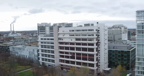 Novartis Campus Headquarter Rhine River ... | Stock Video | Pond5